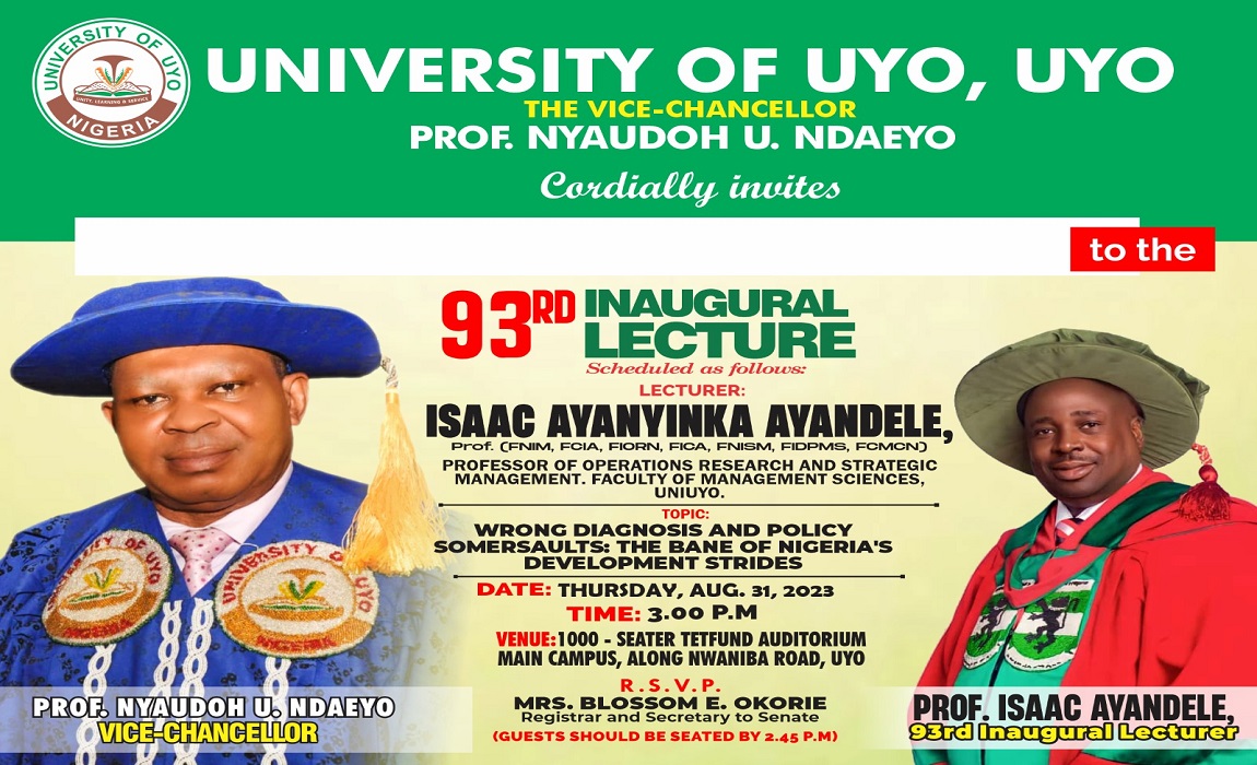 University Of Uyo – University of Uyo-Vision:To be a centre of academic ...